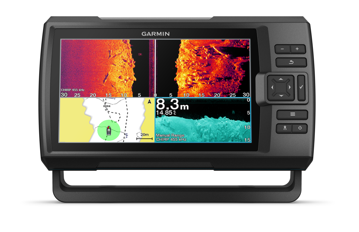 Garmin Striker Vivid 9sv kaikuluotain peräpeilianturilla ...